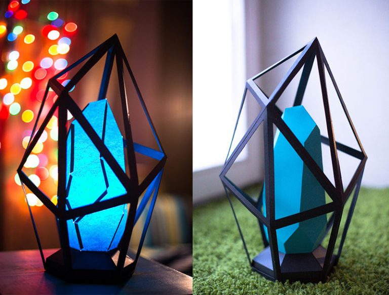 Awesome papercraft lamp design for home décor - getfuncraft.com