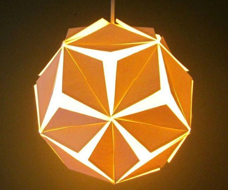 Awesome papercraft lamp design for home décor - getfuncraft.com