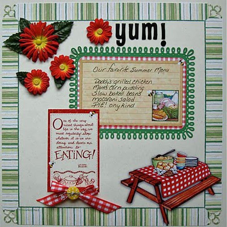Designing the Scrapbook Recipe Pages - getfuncraft.com