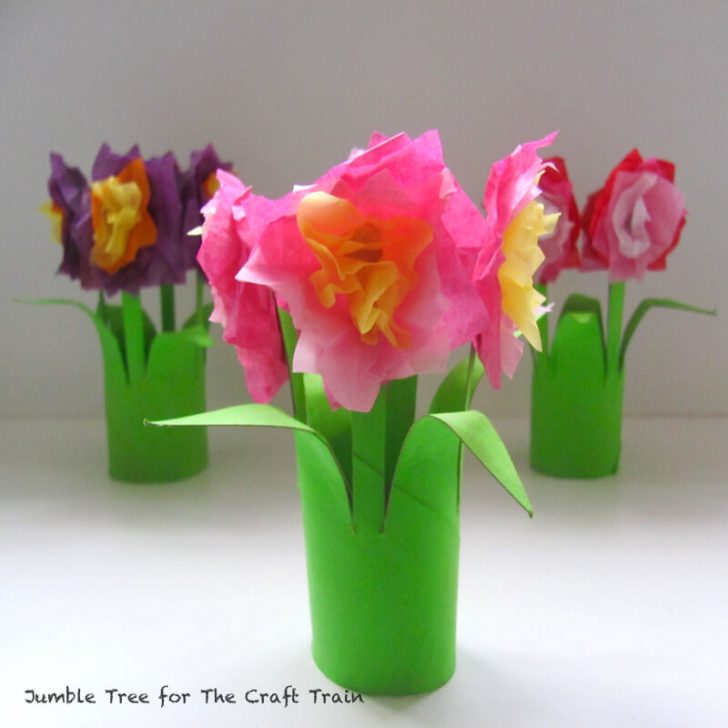 Paper Craft For Kids Flowers - getfuncraft.com