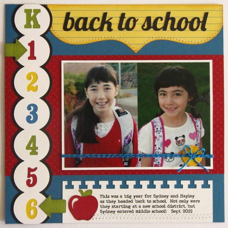 Back to School Scrapbook Layouts - getfuncraft.com