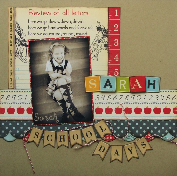 Back to School Scrapbook Layouts - getfuncraft.com